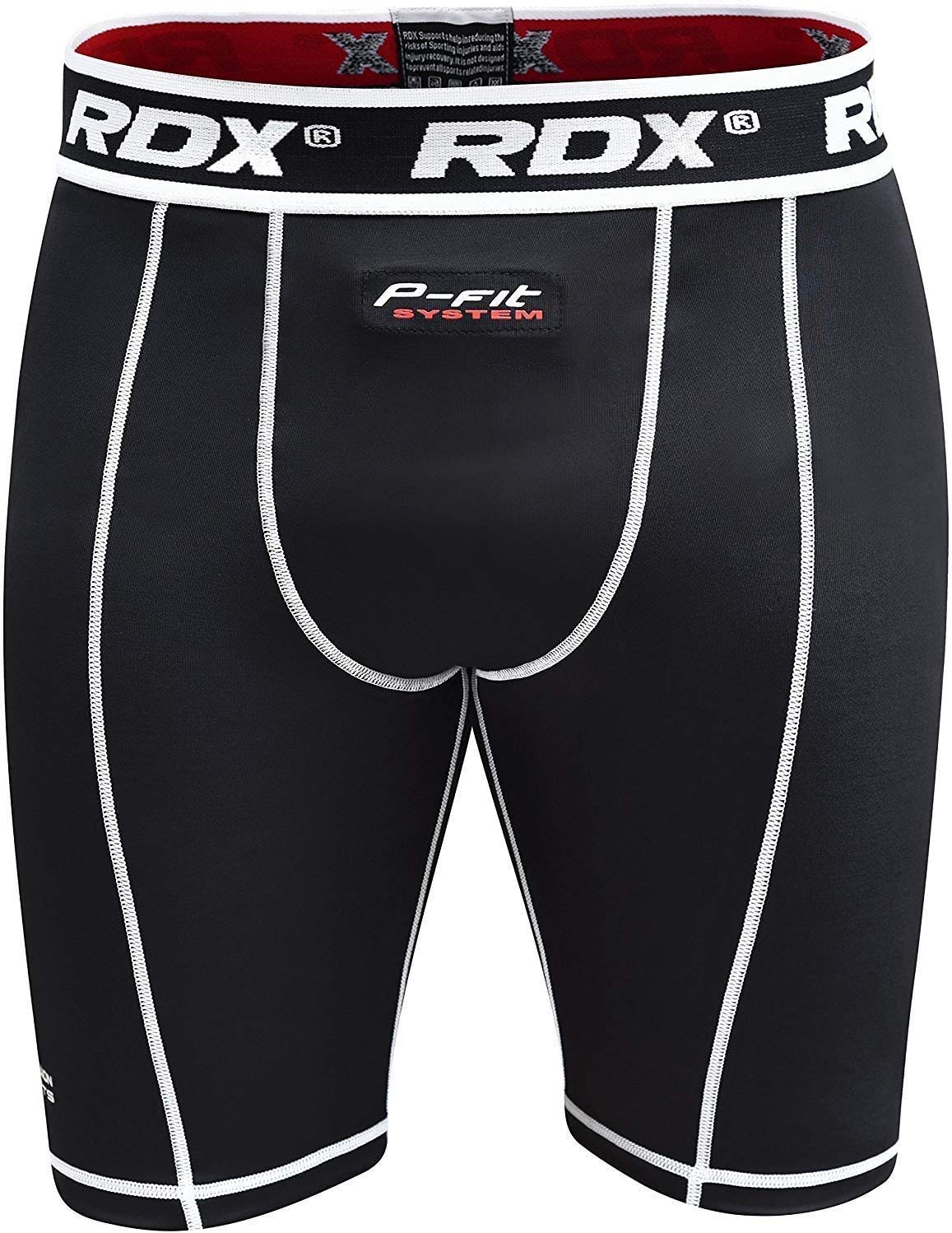 RDX Compression Shorts Groin Guard Cup, Boxing MMA Muay Thai Kickboxing Wrestling Training, Gym Fitness Workout, Men Tights