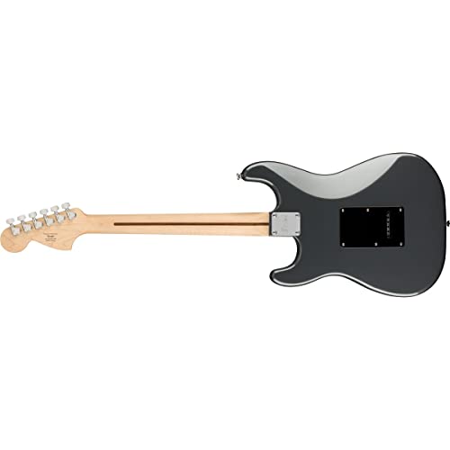 Squier Affinity Series Stratocaster Electric Guitar, with 2-Year Warranty, Charcoal Frost Metallic, Laurel Fingerboard