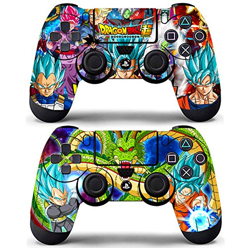 Vanknight 2 Pack Controllers Skin Covers Vinyl Stickers Decal Compatible with PS4 Controller Remote Anime Hero