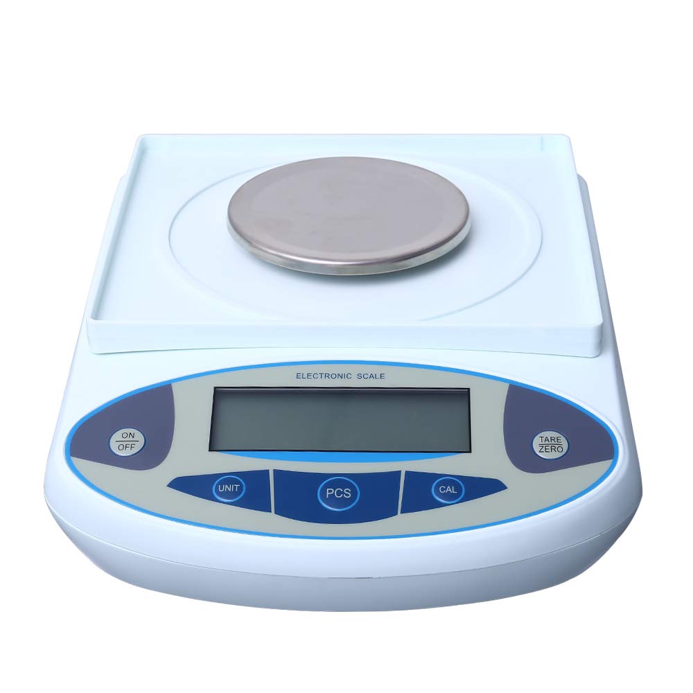 SEAAN Lab Analytical Balance Scale 0.001g Digital Laboratory Analytical Weight Scale Balance Electronic Precision Scale Jewelry Scale (500/0.001g)