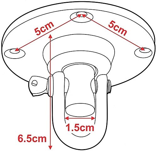 RDX Speed Bag Speedball Swivel, Heavy Duty 360 Multi Direction, Powder Coated Iron Mount Hook for Ceiling and Platform, Boxing Punching Training MMA Muay Thai Equipment Accessories Hanger with Screws