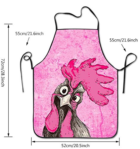 YISHOW Regniz Aprons for Women Plus Size Adult Aprons Funny Chicken Illustration for Inspiration Kitchen Woman Aprons Aprons Bulk Adultsimple