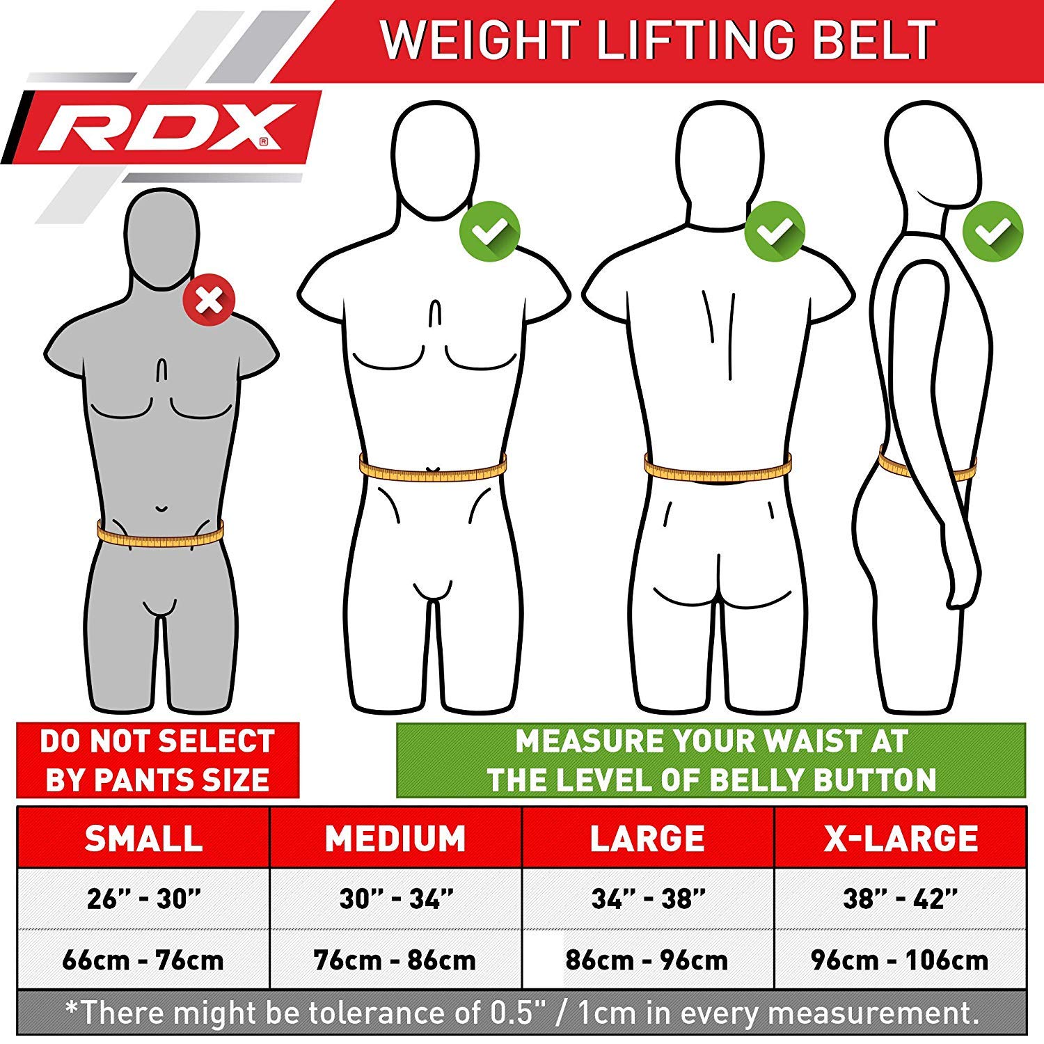 RDX Weight Lifting Belt for Gym Fitness Training, Neoprene Padded Belt with 4.5 Lumbar Back Support, Great for Bodybuilding, Training, Powerlifting, Deadlifts Workout & Squats Exercise