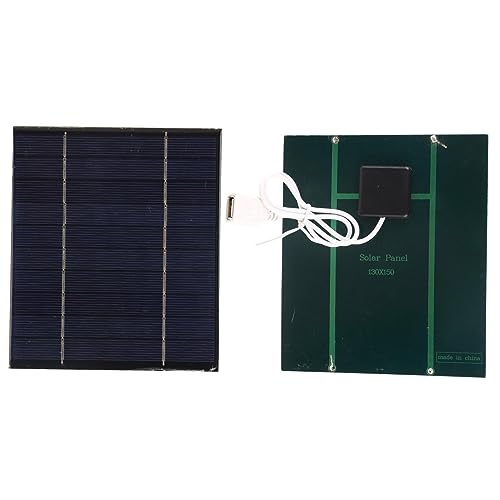 Portable Solar Panel Charger with USB Port - 2.5W Solar Cell for Battery Charging-The-Go Solar Power Solution