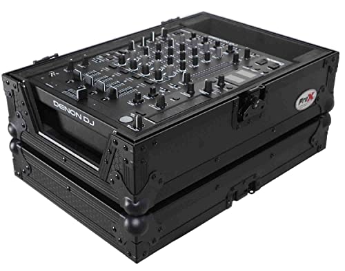 ProX XS-CDBL Flight Case for Pioneer CDJ-3000 DJS-1000 Denon SC6000 PRIME Large Format CD-Media Player Black on Black