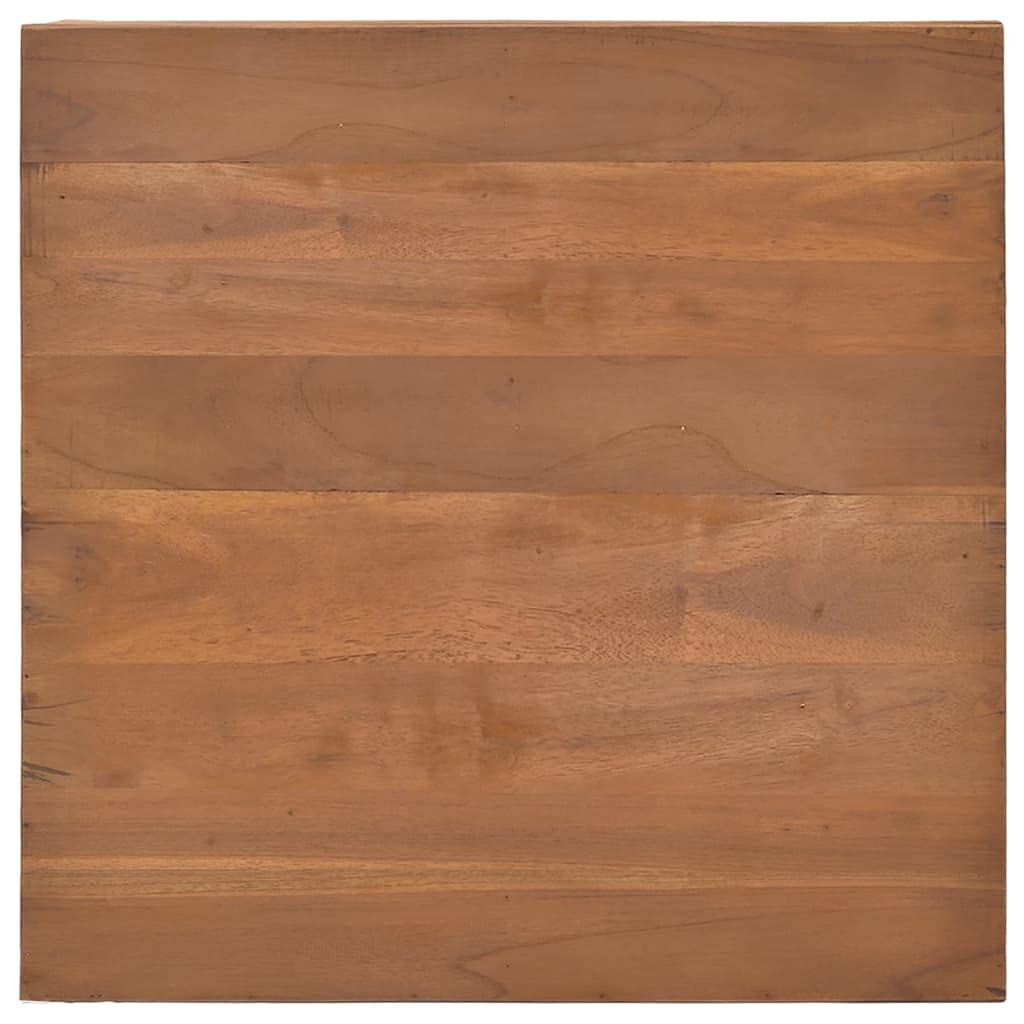 QJBSAVVA Coffee Table 25.6"x25.6"x13" Solid Teak Wood,Bedside Tables Side Tables End Tables Entrance Tables Suitable for Meeting Rooms, Reception Rooms, Offices