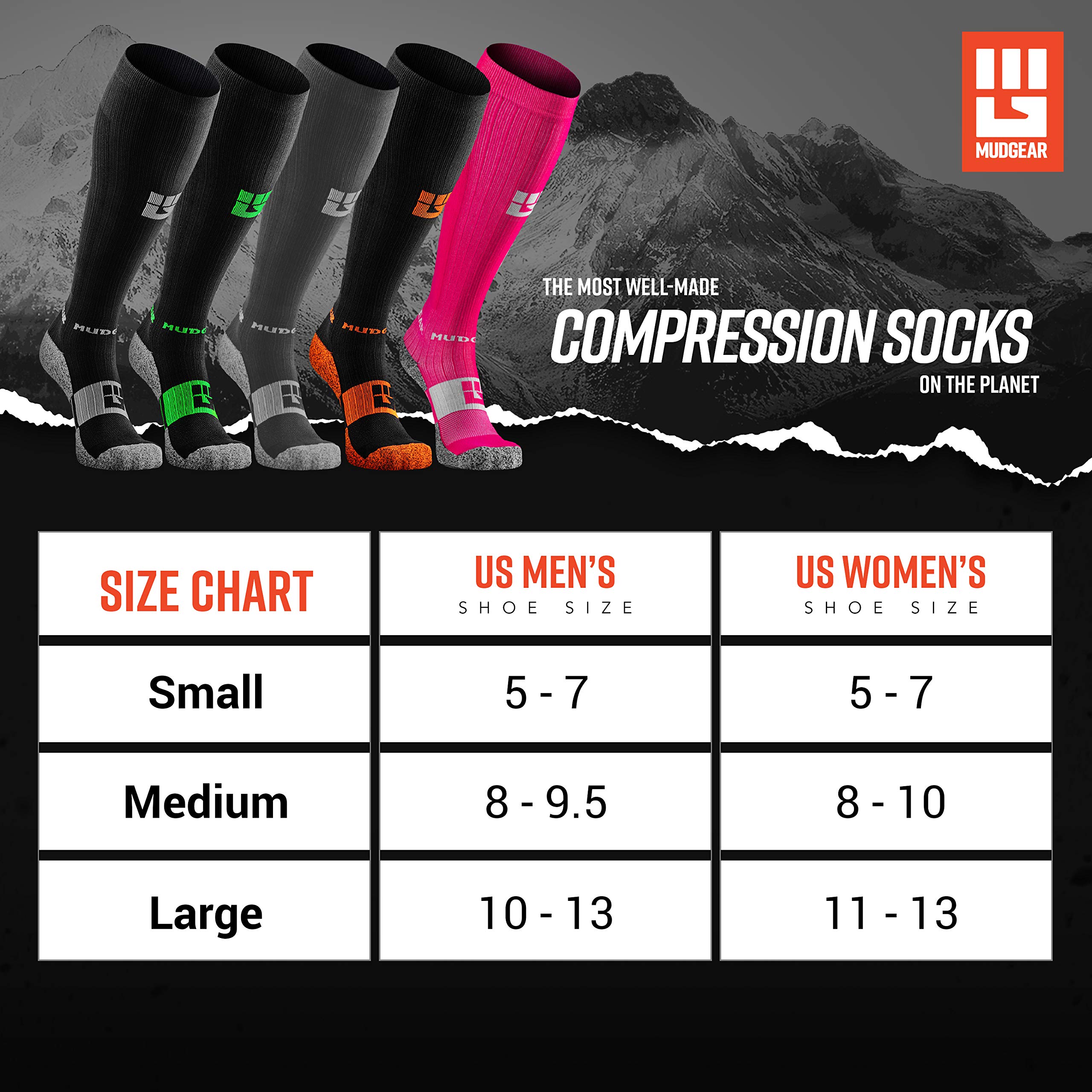 Premium Compression Socks Men and Compression Socks Women - Mens Compression Socks for Running, Womens Compression Socks, Women's Compression Socks Knee High White Compression Socks for Nurses, Travel