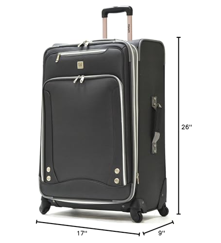 Olympia U.S.A. Skyhawk 26 Inch Expandable Airline Carry-On,Black,One Size