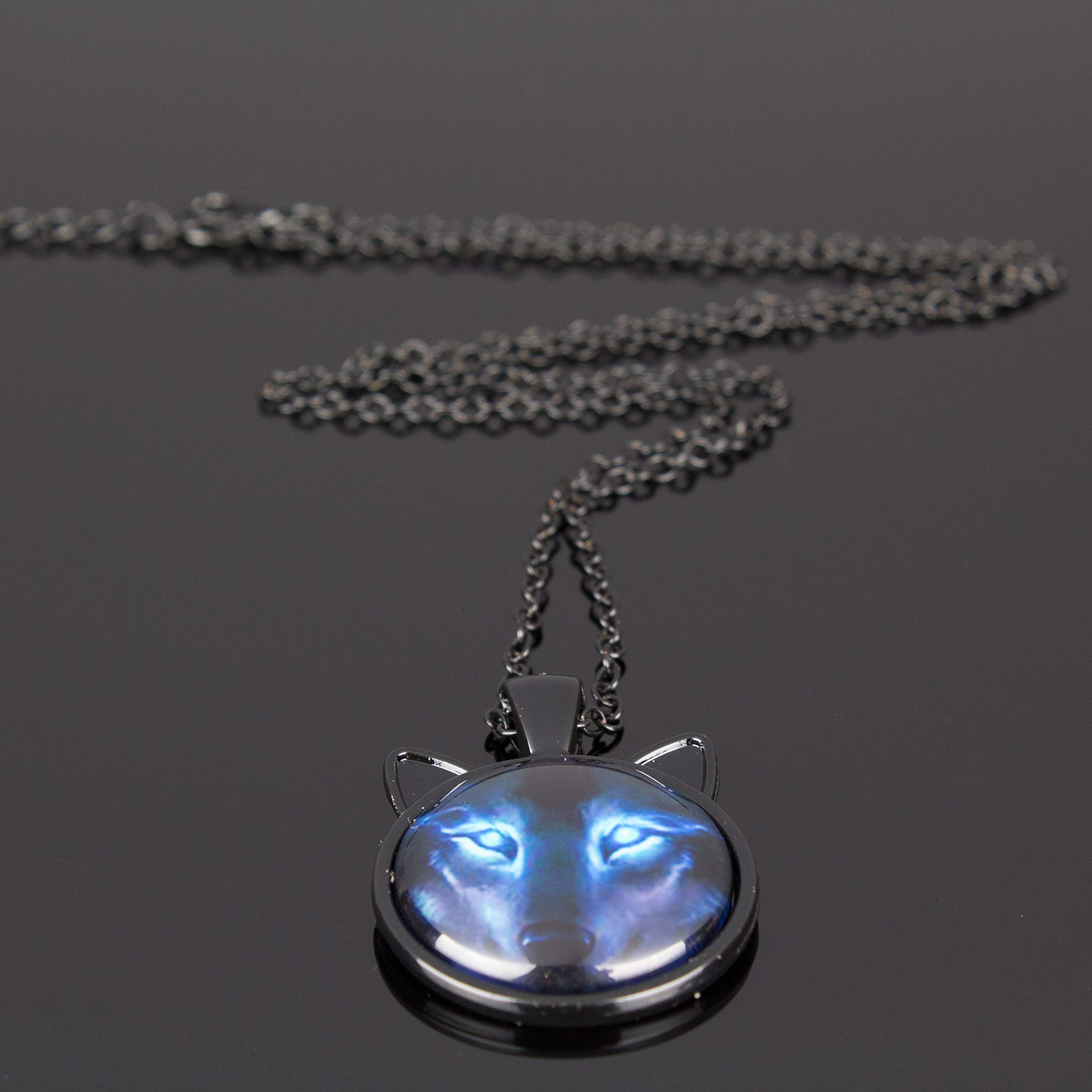Soul Statement Wolf Charm Necklace Chain Pendant (Wolf)