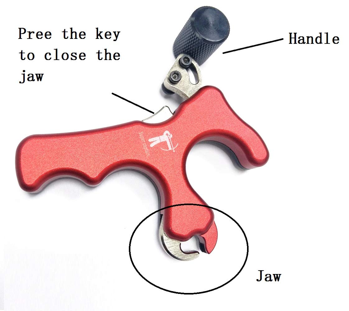 Savage Village Upgrade Archery Bow Release, 3-Finger Compound Bow Release Aid