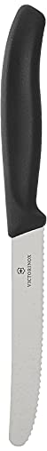 Victorinox Swiss Army Cutlery Swiss Classic Serrated Steak Knife Set, Round-tip, 4.5-Inch, 4-Piece