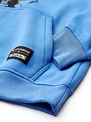 Southpole Men's Tootsie Fashion Fleece Sweatshirt (Hoody, Crewneck), Sky Blue Giantroll, Medium
