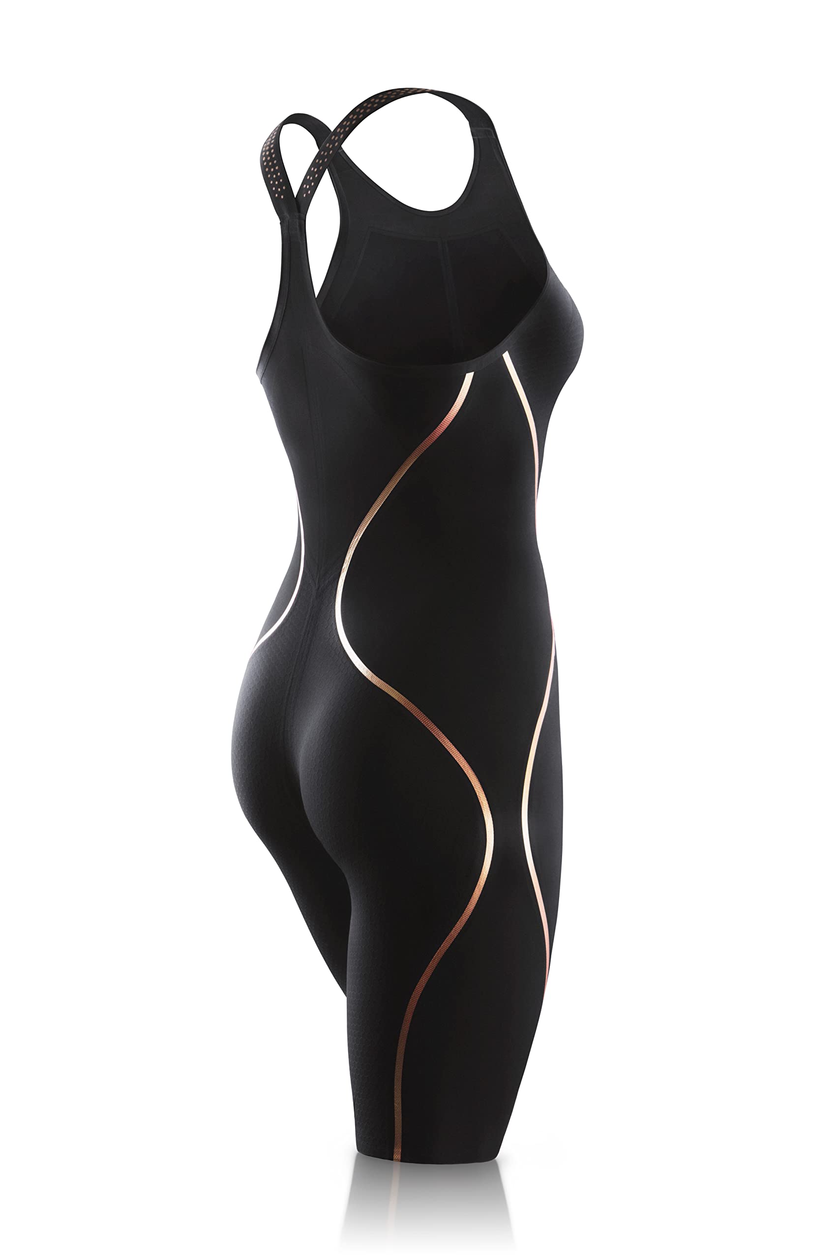 Speedo 8772400100323 Intent Closed Back Kneeskin Black/Rose Gold 23