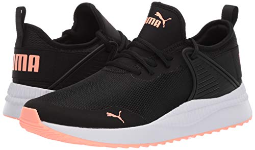 PUMA Men's Pacer Next Cage Sneaker, Black Bright Peach, 8.5 M US