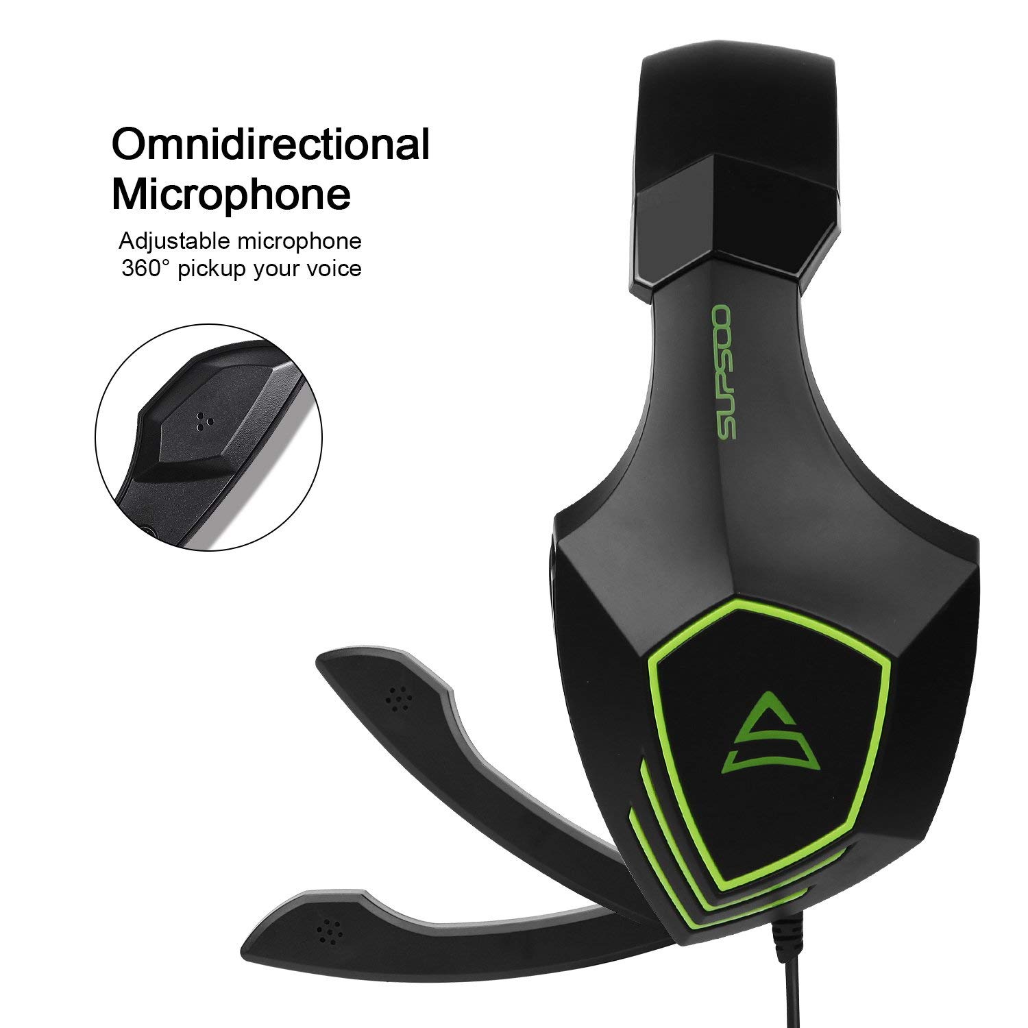 SUPSOO G820 Gaming Headset with Mic for PS4 Xbox one New Noise Reduction 3.5 mm Professional Game Headsets