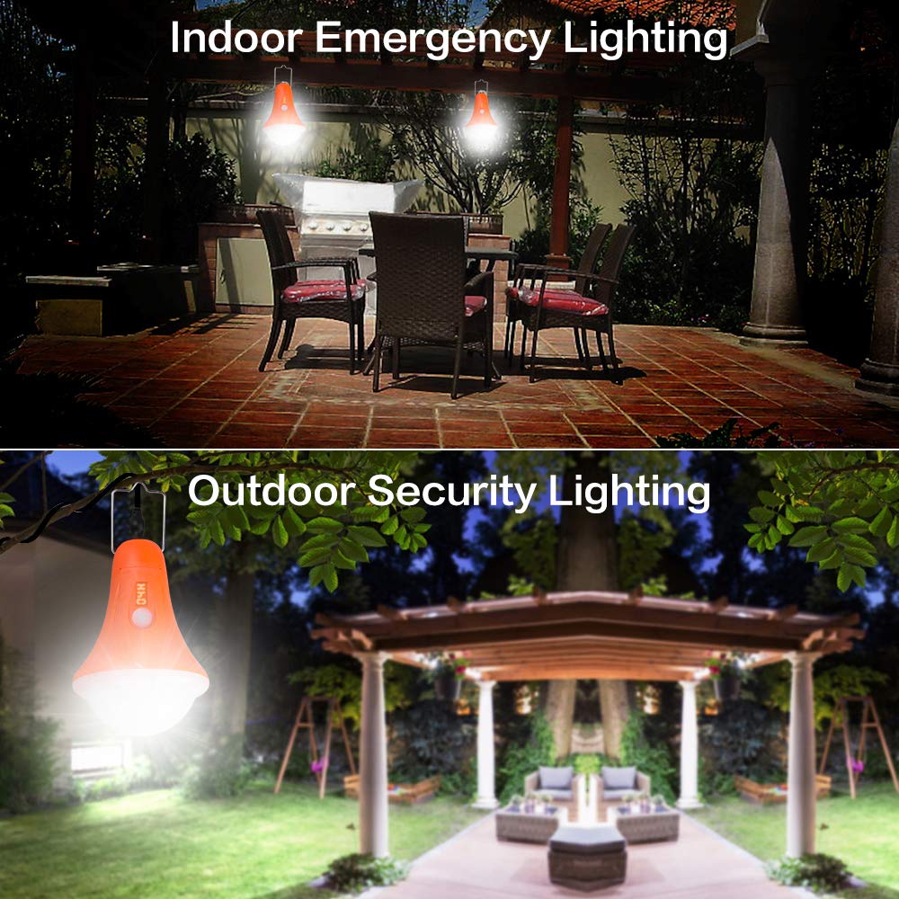 Roopure 20W Solar Panel Light Kit Off Grid Pendant Lights Remote Control Solar Powered Shed Lights 4 LED Bulbs Detachable 16.5FT Cord, Outdoor Emergency, Cellphone Charge Output, Camping Power Supply