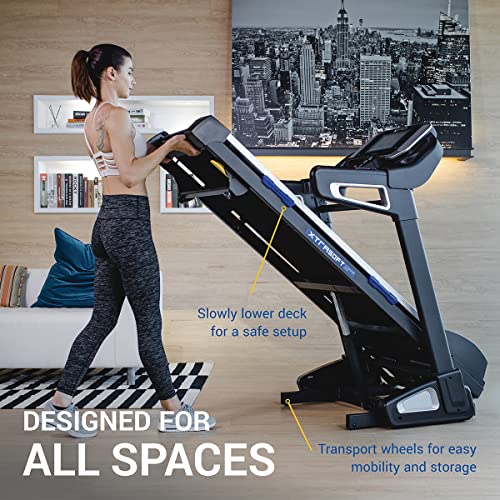 XTERRA Fitness TRX5500 Premium Performance Series Folding Treadmill, Large XTRASoft Cushioned Running Deck, LCD Display, Handlebar Speed and Incline Controls, Variety of Programs, FTMS Bluetooth