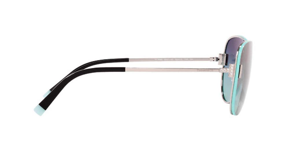 Tiffany & Co. TF 3066-60019S Sunglasses SILVER w/AZURE GRADIENT BLUE Lens 62mm