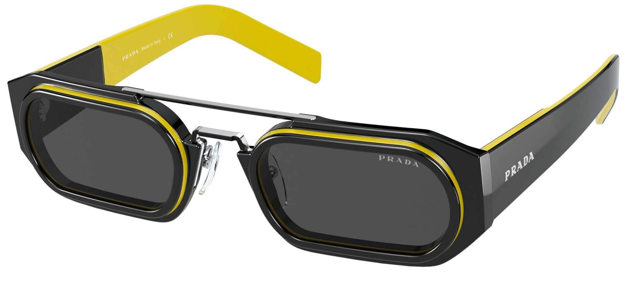 Sunglasses Prada PR 1 WS 03L5S0 Black/Yellow