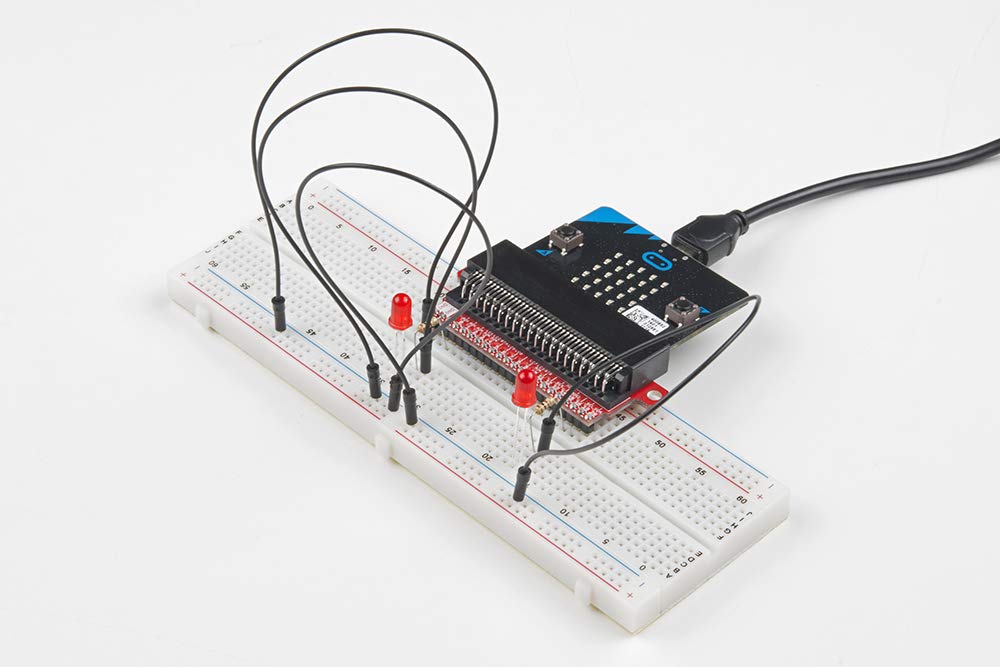 SparkFun Inventor's Kit Bridge Pack for Micro:bit v1 (not Included) Start Learning Programming Electronics Use for Education Classroom MakerSpace Library at Home Learning No Solder Eleven Experiments
