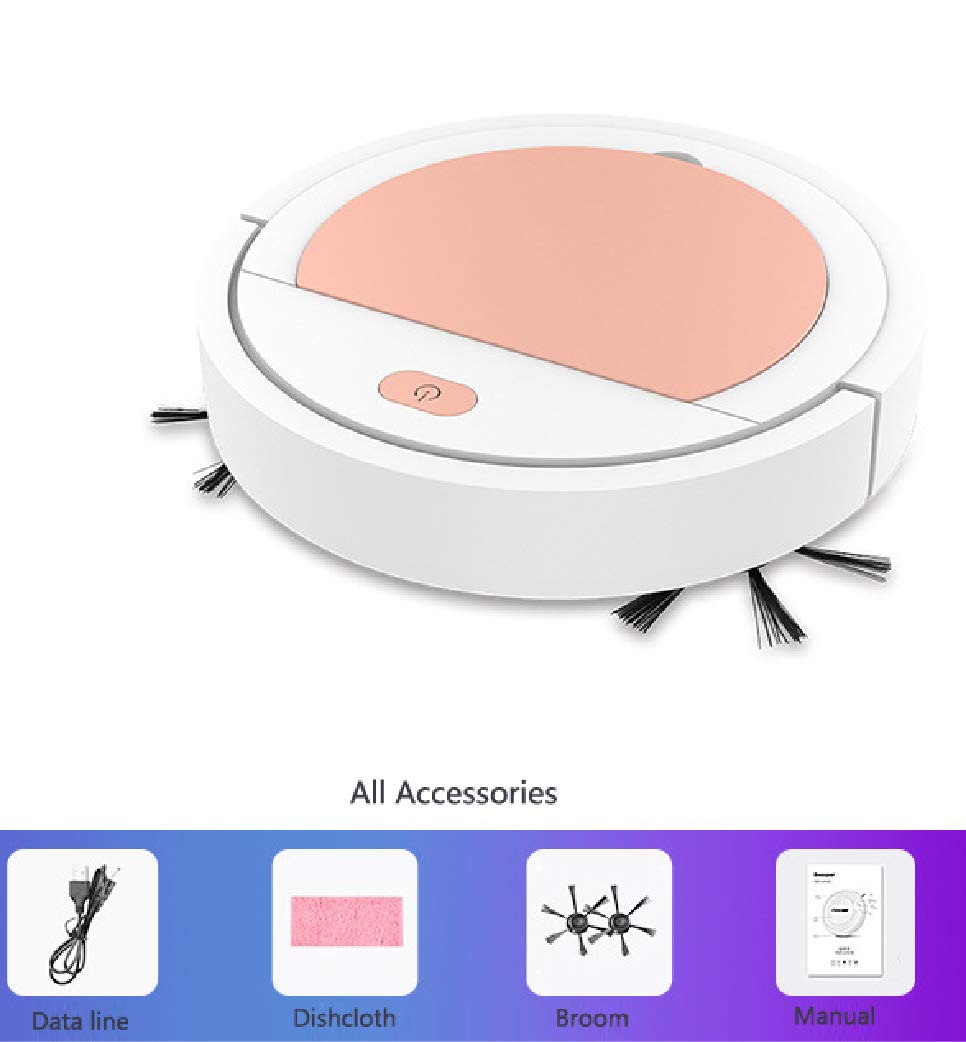 Robot Vacuum, Strong Suction, Quiet, Super-Thin Smart Robotic Vacuum Cleaner, Used to Clean Pet Hair, Hard Floors, Black