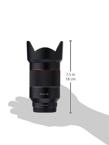 Samyang SYIO3514-E AF 35mm f/1.4 Auto Focus Wide Angle Full Frame Lens for Sony FE Mount, Black