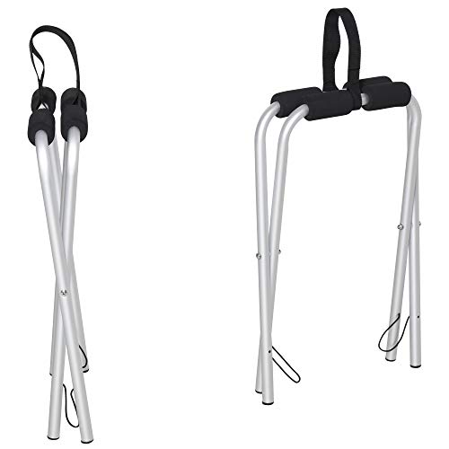 Soozier Universal Kayak Storage Stand & Rack for Cleaning, Storing, & Maintenance with Aluminum Frame & Folding Design