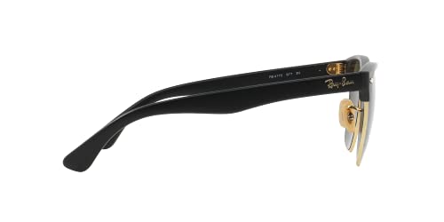 Ray-Ban RB4175 Clubmaster Oversized Sunglasses + Vision Group Accessories Bundle for unisex-adult (Demi Gloss Black On Arista/Crystal Green (877)