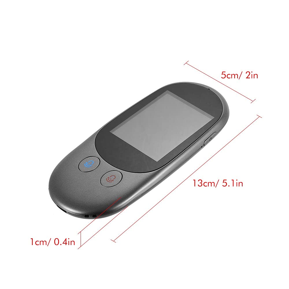 YTYZC Smart Voice Translator Device 40 Languages 2.4 Inch Touchscreen Rechargeable F1A with Camera (Color : D)
