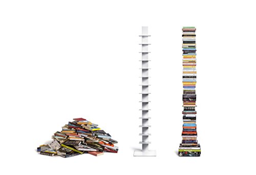 Sapiens Original Bookcase Sintesi H.79,6 inches (14 Shelves) White