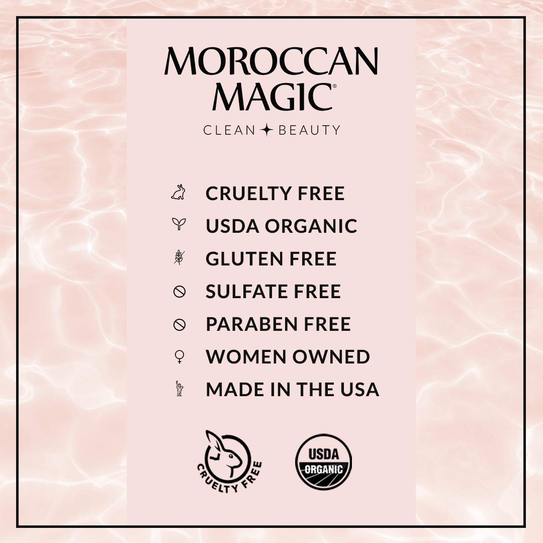 Organic Moroccan Magic Lip Balm 3 Pack | Rose Lip Balm Set | Chapsticks for Dry Lips | Made with Natural Argan, Essential Oils Lip Moisturizer and Vitamin E | Smooth Application, Non-Toxic