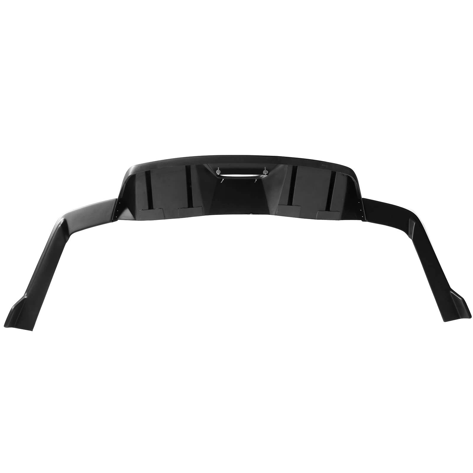 Rear Diffuser Compatible with 15-17 Ford Mustang HN Style 4 Fins Bumper Lip PP Black by IKON MOTORSPORTS