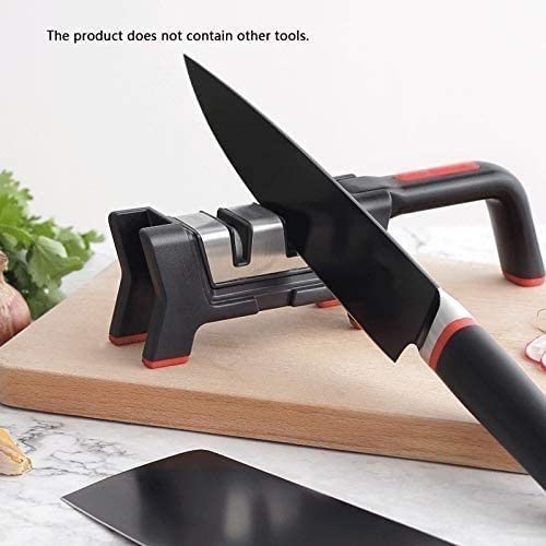 WANGYONGXIANG Knife Sharpener, Professional Kitchen Knife Sharpener, Easily Sharpens All Scissors, Chef and Kitchen Knives, Easily Restores Dull to Sharp, Manual Knife Sharpener