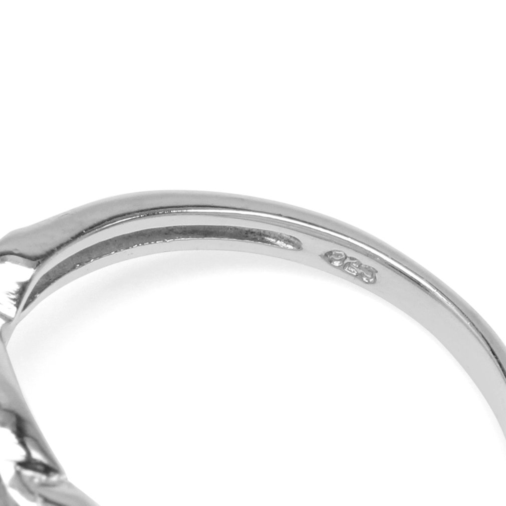 Silvershake 7mm Genuine Round Shape Black Onyx White Gold Plated 925 Sterling Silver Casual Solitaire Ring Size 7