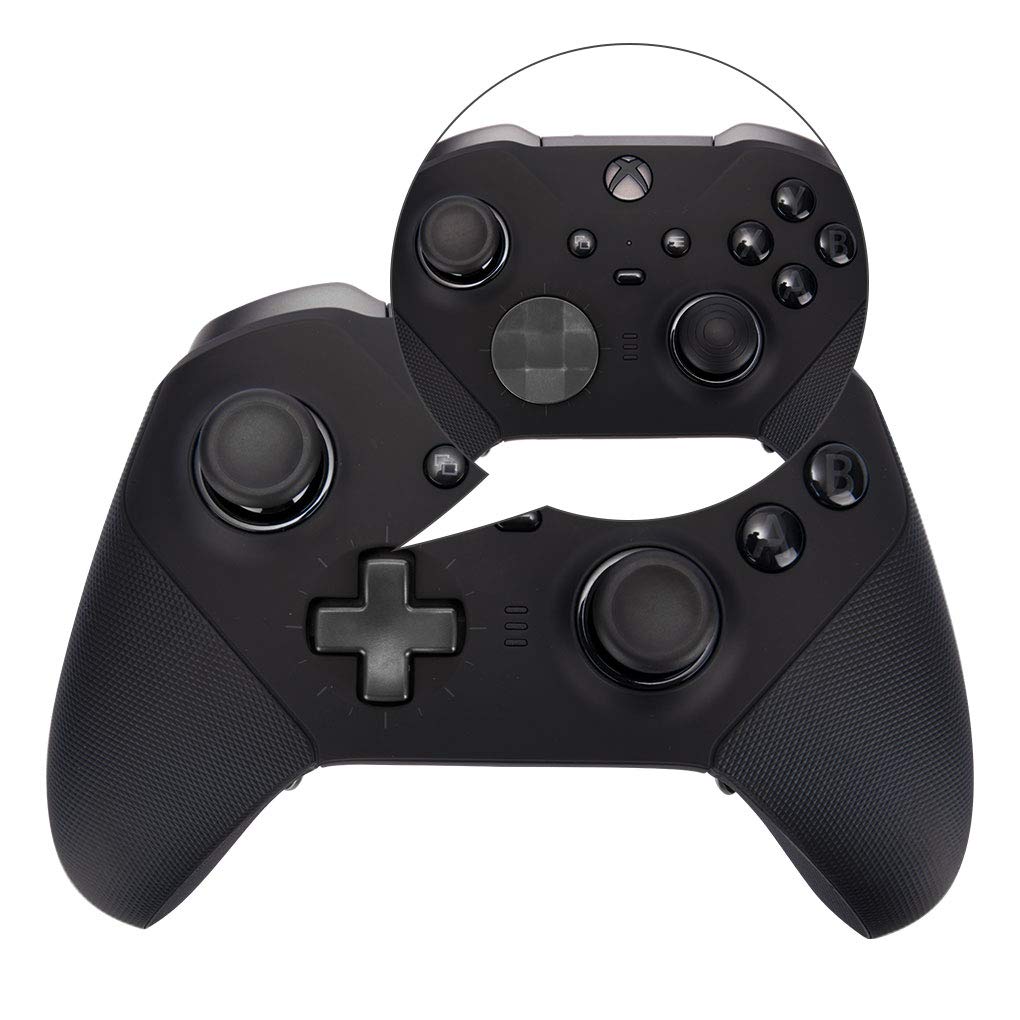 TOMSIN Metal D-Pads and Paddles for Xbox Elite Controller Series 2 & Series 1, Stainless Steel Replacement Parts Compatible with Xbox Elite Wireless Controller (Black)