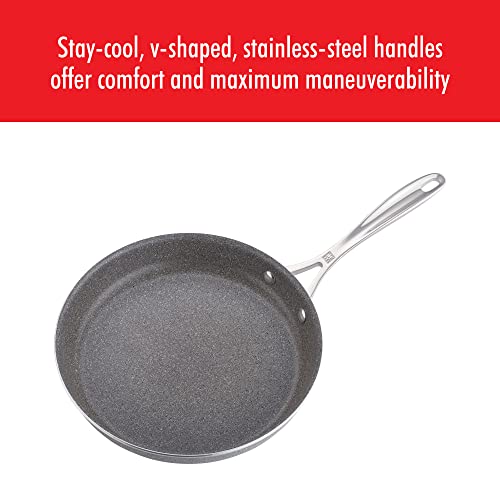 ZWILLING Vitale 10-inch Nonstick Frying Pan, Aluminum, Scratch Resistant, Made in Italy