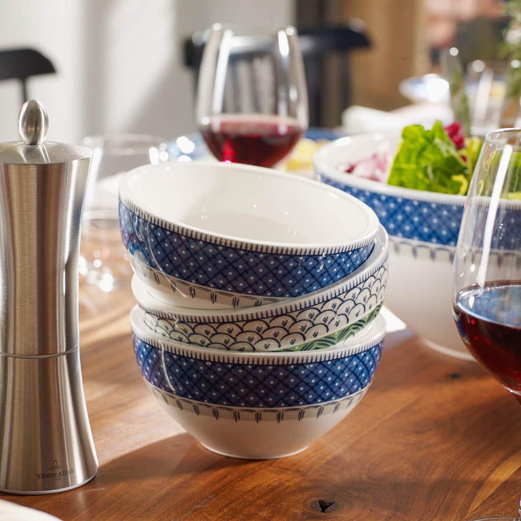 Villeroy & Boch Casale Blu Rice Bowl, 20 oz, White/Blue