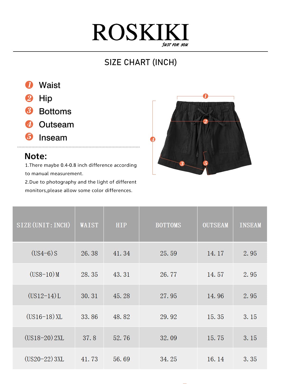 ROSKIKI Women's Drawstring Elastic Waist Summer Casual Beach Shorts Pattern Camouflage Large