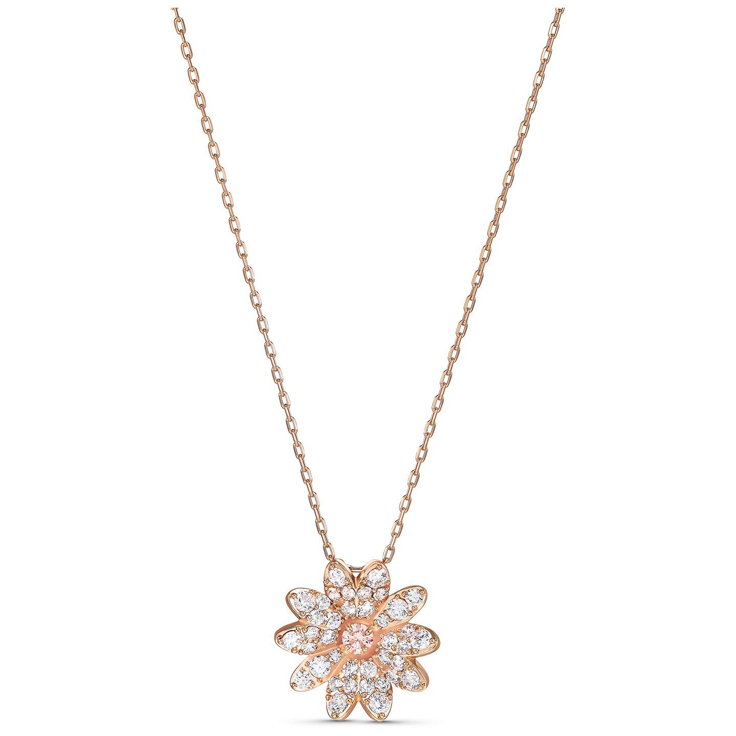 Swarovski Eternal Flower Pendant Necklace Cz Fancy Morganite One Size