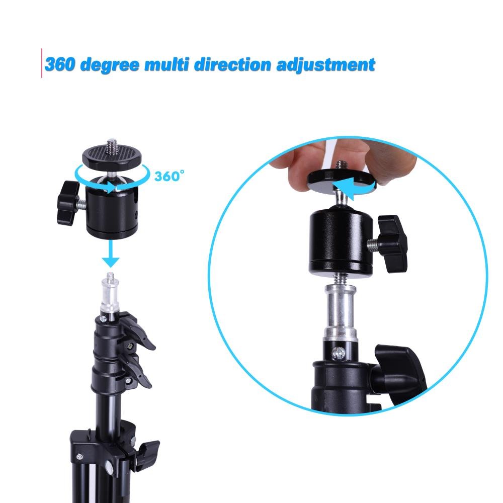 Pyle Pocket Mini Projector & Camcorder Stand - Portable Black Universal Tripod w/ 360 Degree Adjustment - Video Recorder, DSLR, SLR, DLP, Digital Camera Holder for Presentation & Recording - PRJTPS44