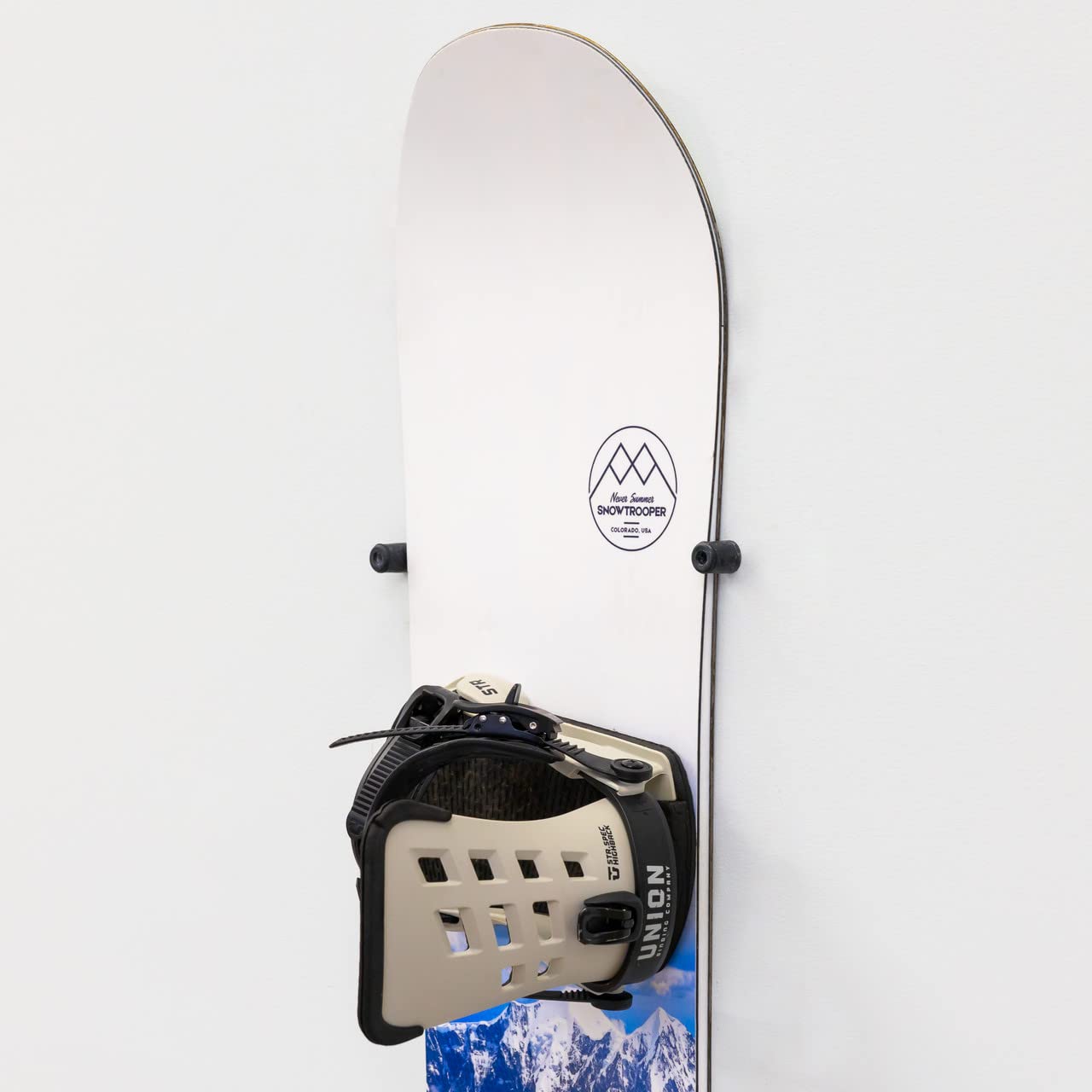 StoreYourBoard Cinch Minimalist Snowboard Wall Mount, Indoor Display Storage Rack (Cinch, 2 Pack)