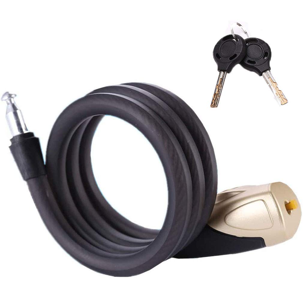 RXLLSY Bicycle Wire Lock, Mountain Bike Anti-Theft Lock, Electric Bike and Motorcycle Cable Lock, Bicycle Lock, Bicycle Accessories