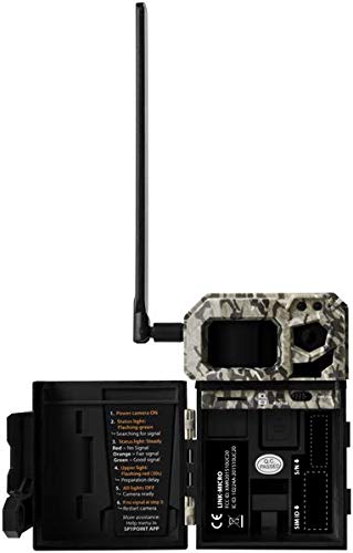 SPYPOINT Link-Micro-V Cellular MMS Infrared Trail Camera 4G/LTE with CA-01 Long Range Antenna, 10MP HD Video and Free 2 Year Warranty