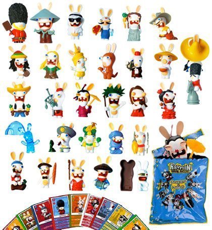 Rabbids - Invade The World / Erobern die Welt - Blind Bag Assortment Approx 2.75" Tall - 10 Single Bags