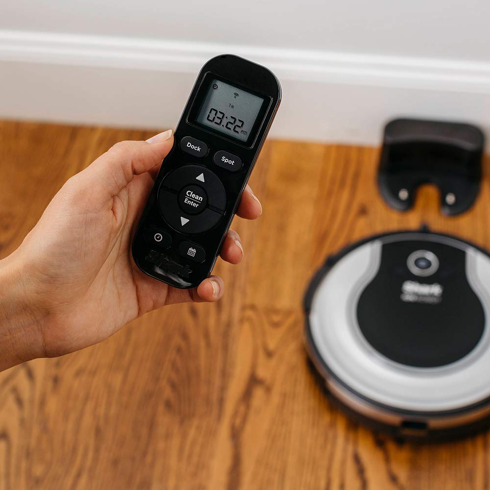 Shark ION RV700 Cordless Self Smart Robot Carpet and Hardwood Floor Vacuum Cleaner with Easy Scheduling Remote and Boundary Strip, Black