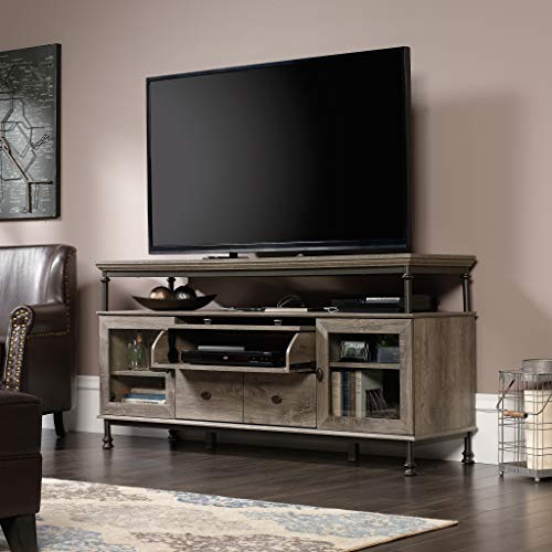 Sauder Canal Street Entertainment Credenza, For TV's up to 60", Northern Oak Finish