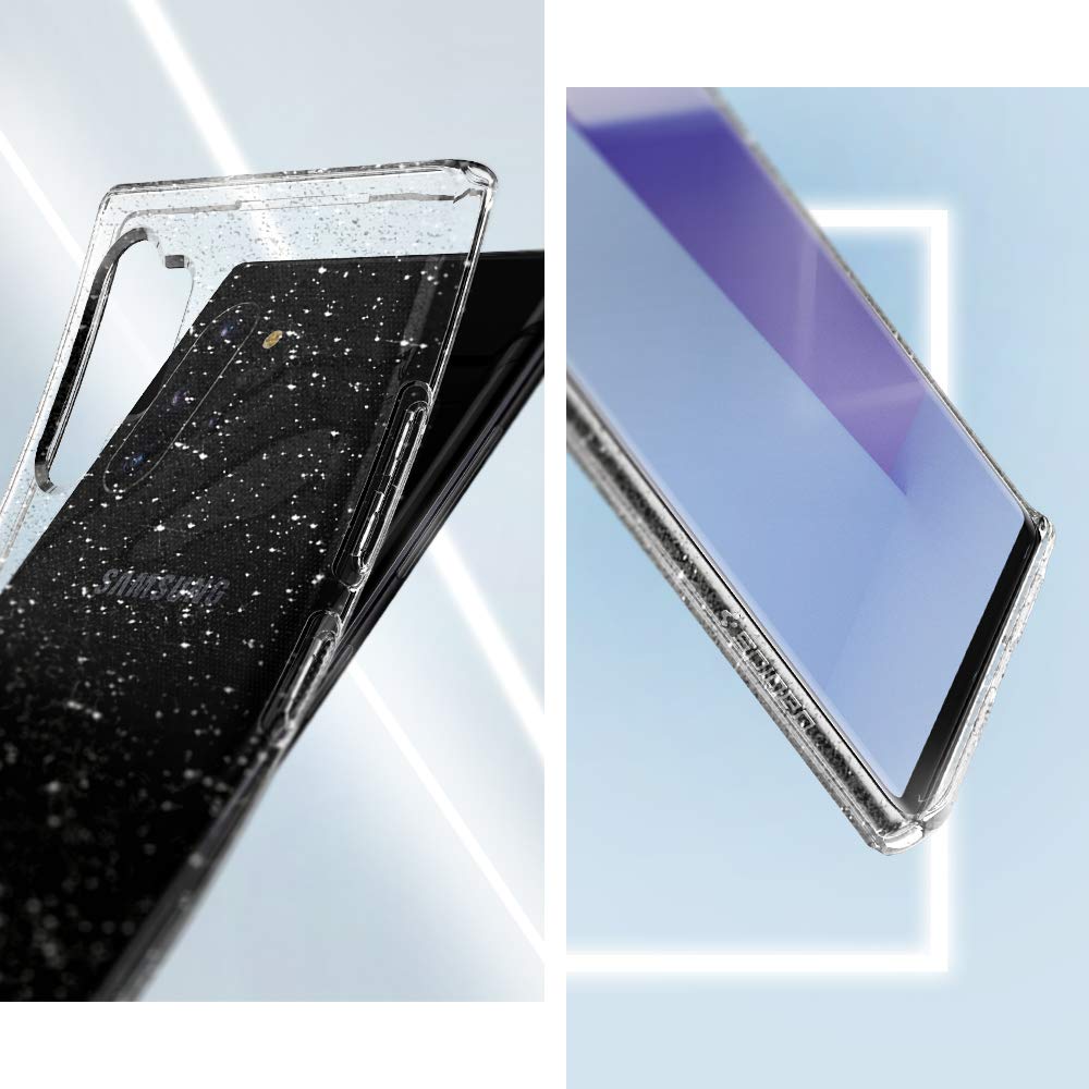 Spigen Liquid Crystal Glitter Designed for Samsung Galaxy Note 10 Plus Case/Galaxy Note 10 Plus 5G Case (2019) - Crystal Quartz