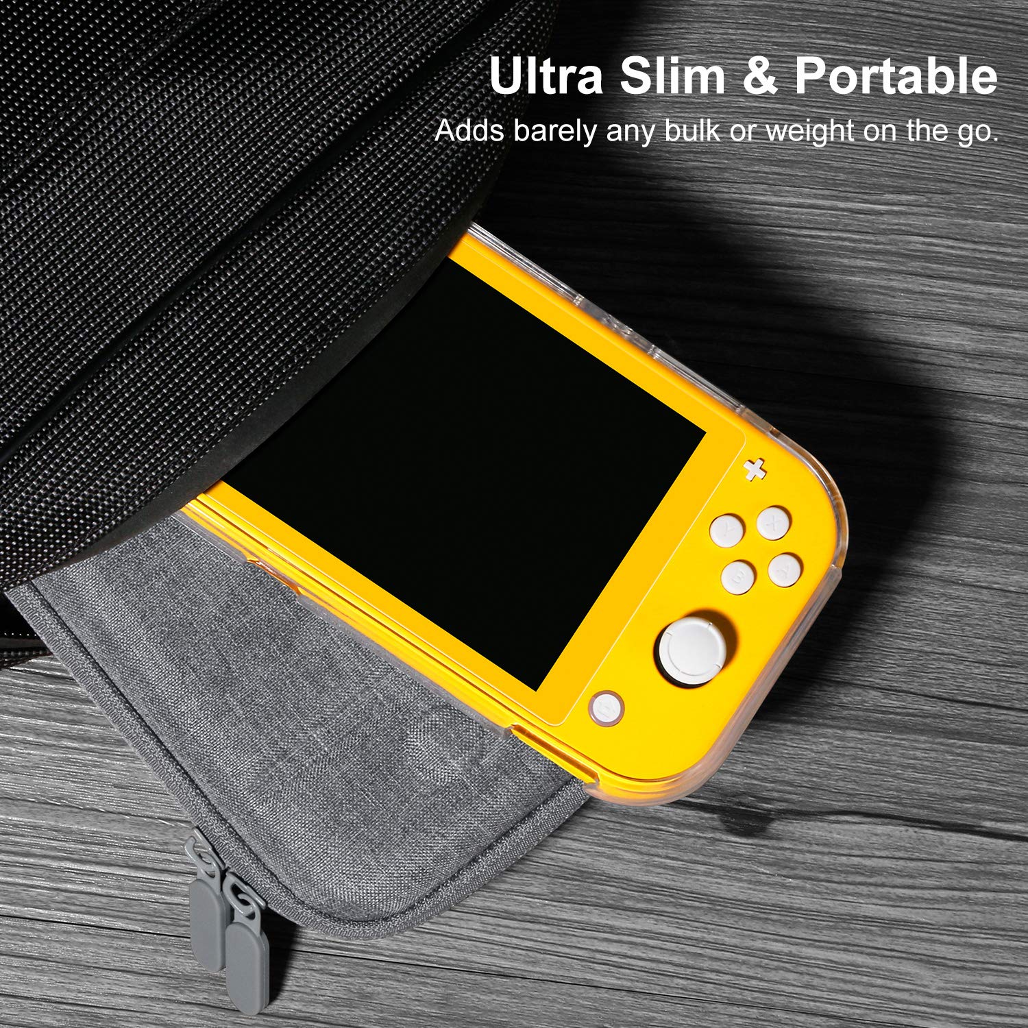 SELPONT do Switch Lite Case with 2 Screen Protectors, Portable Carrying Case for Nintendo Switch Lite 2019, Travel Carry Case with 10 Game Card Holders for Switch Lite, Switch Lite Accessories