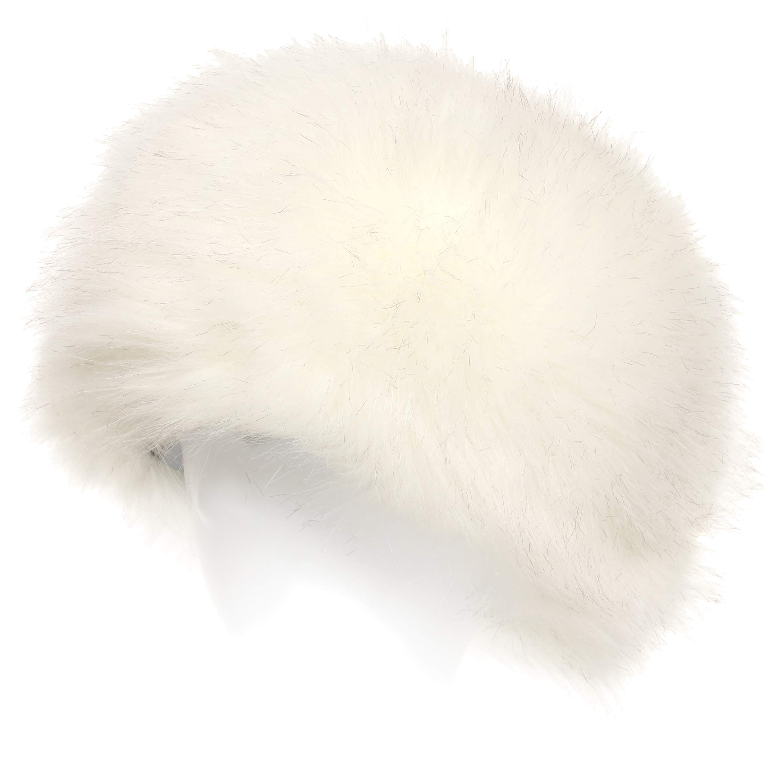 Soul Young Women's Winter Faux Fur Cossak Russian Style Hat(One Size,White)