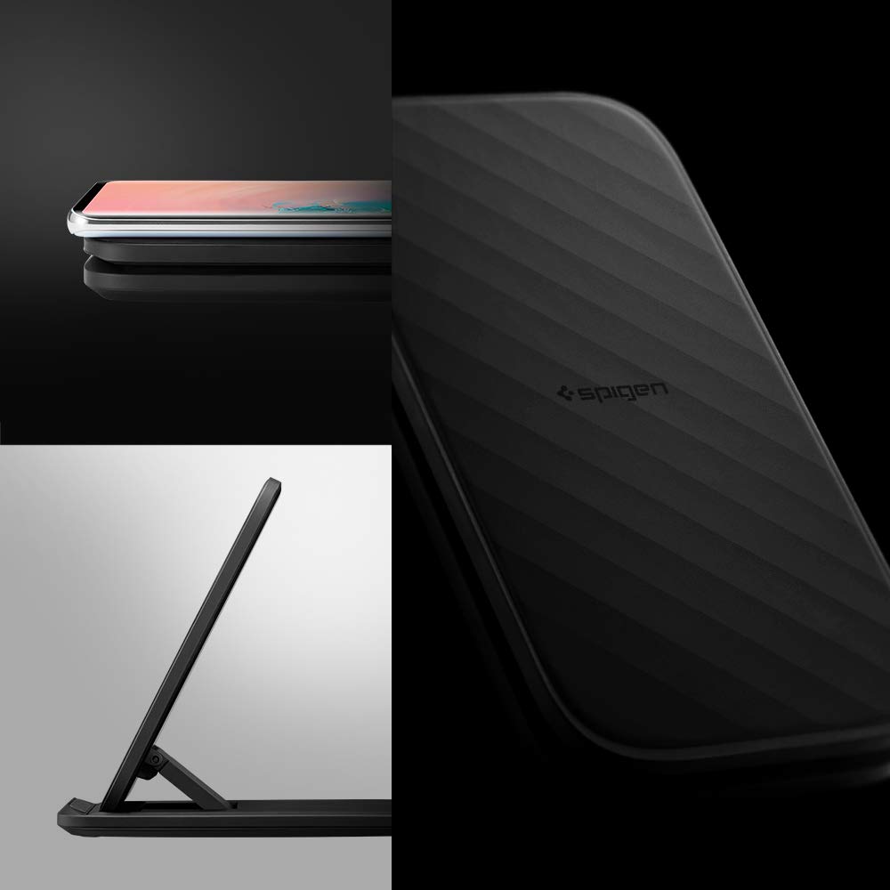 Spigen Wireless Charger, Qi Certified 15W Convertible Wireless Charging Stand & Pad Fast Charge for iPhone 13 Pro Max 12 11 Pixel 6 Pro Galaxy S22 Ultra Plus S21 FE S20 Note 20 Z Fold (No AC Adapter)